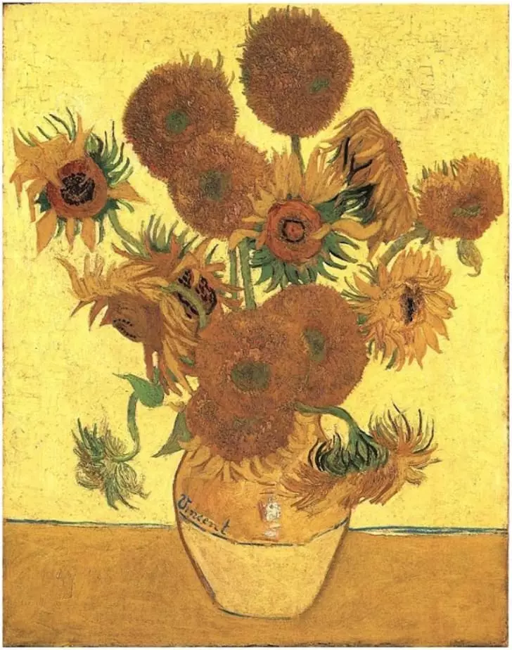 Mambo 15 Kuhusu Alizeti ya Vincent van Gogh 1084_1