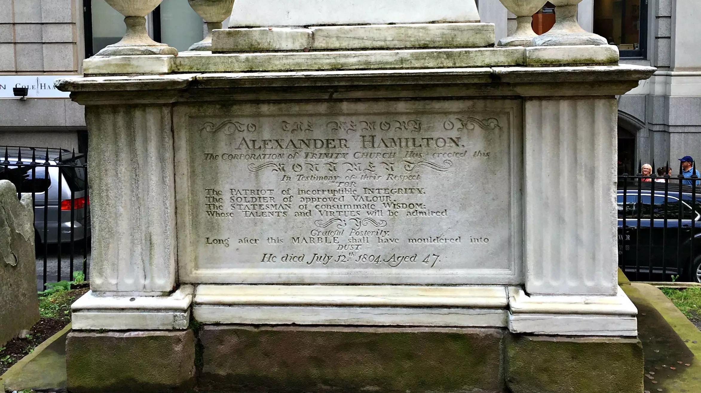 Graveobservationer: Alexander Hamilton