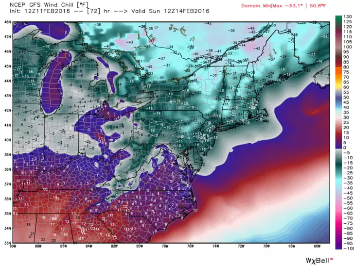 Isang Brutal Cold Snap ang Nagyeyelo sa Karamihan sa U.S. Ngayong Weekend 11583_4