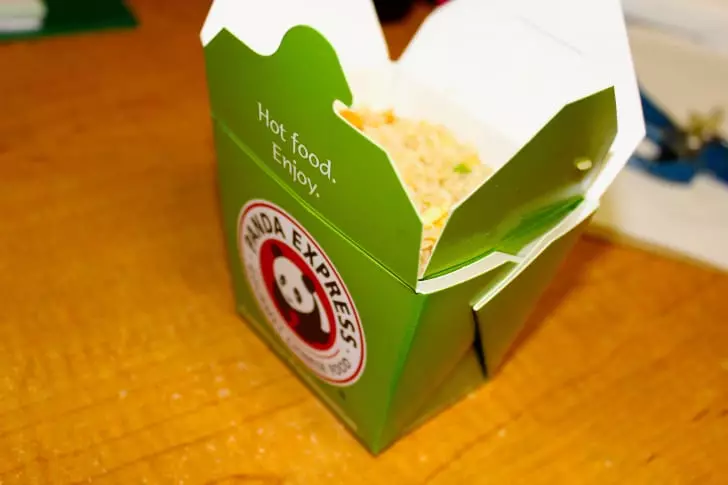 Bwat pou pran manje Chinwa soti nan Panda Express