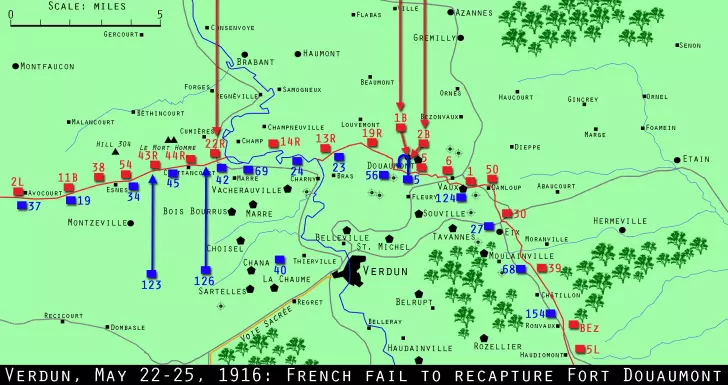 Céad Bliain An Chéad Chogadh Domhanda: Teipeann ar na Francaigh Fort Douaumont a Fháil ar ais 16067_4