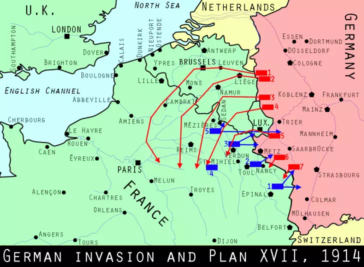 WWI शताब्दी: फ्रान्सेली घातक दोषहरू सहित युद्ध योजनालाई अन्तिम रूप दिन्छ 16138_1