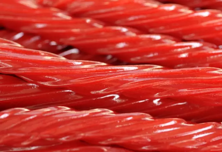 a sunmọ-soke ti twizzlers.