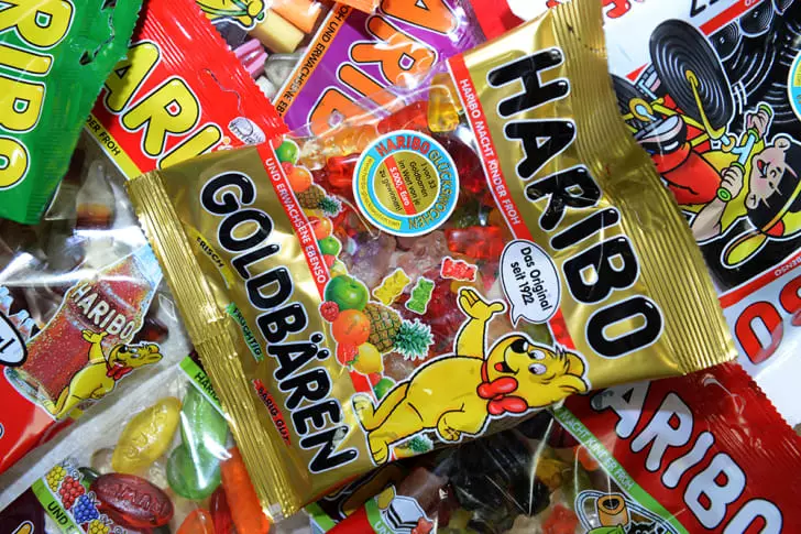 Apo ti Haribo gummy beari.