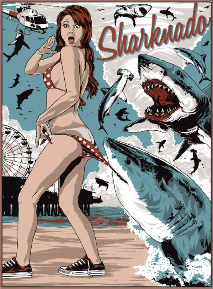 A Roundup saka Sharknado Tribute Art 24734_10