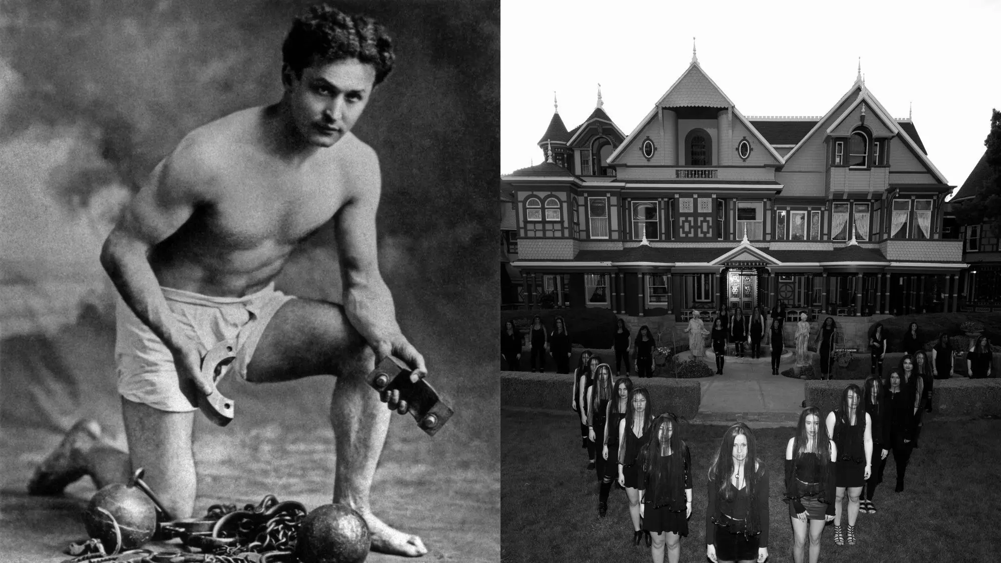 Harry Houdini Winchester Mystery House bisitatu zuenean