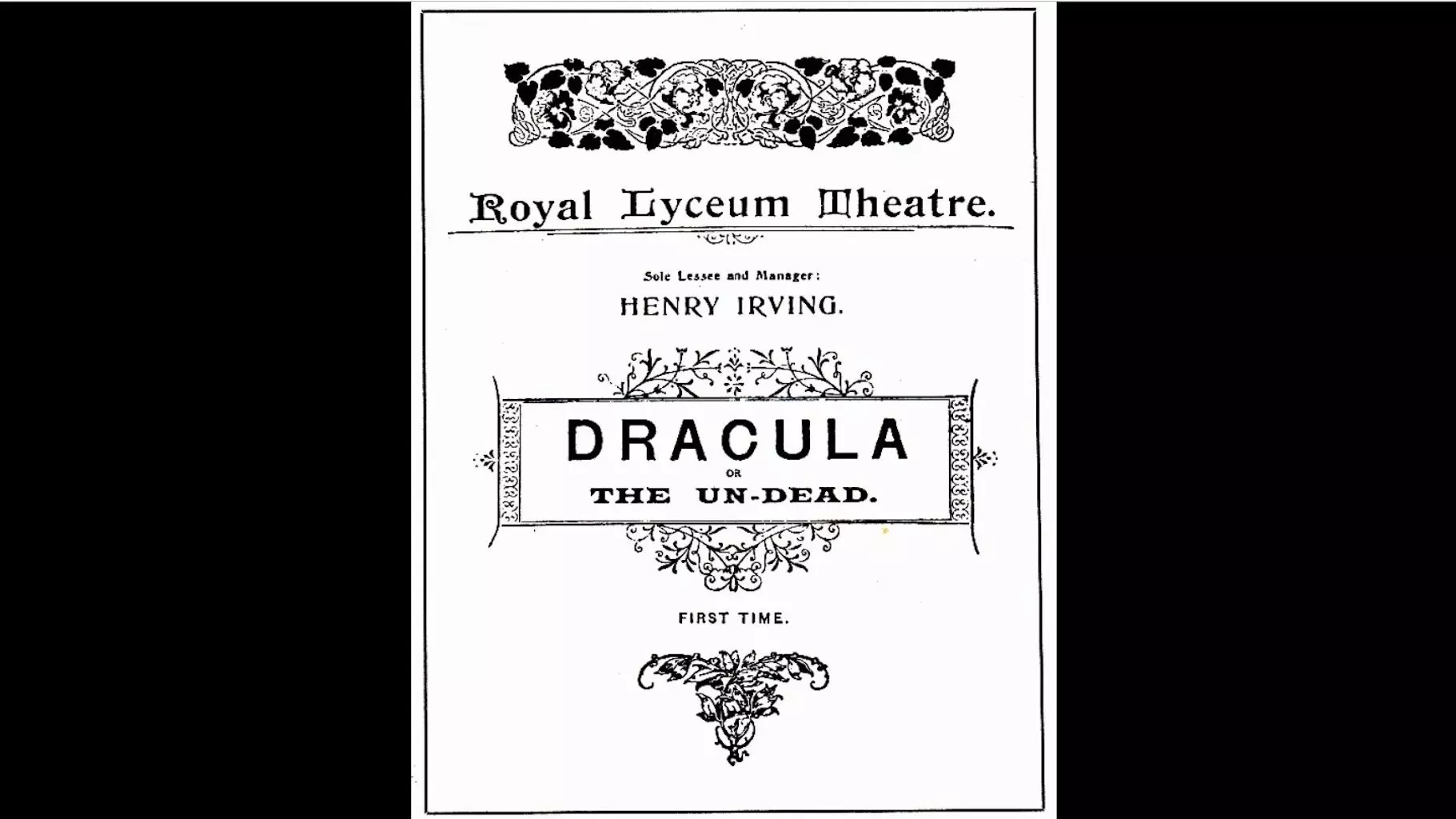 Iyo Bram Stoker Yahinduye 'Dracula' kuri Theatre