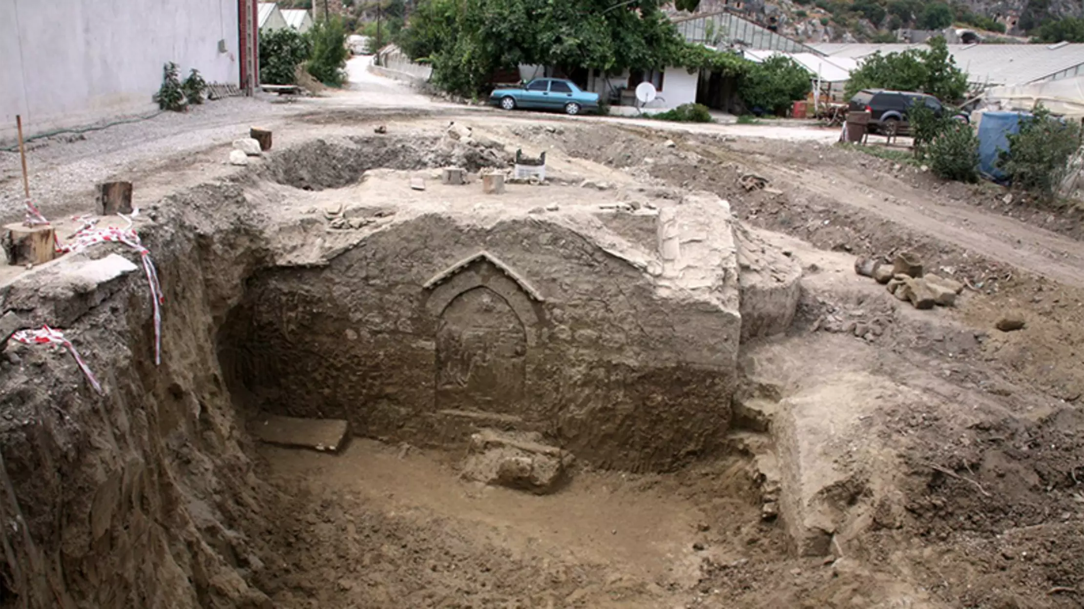 St. Nick's echte woonplaats is een oude stad in Turkije, begraven in modder