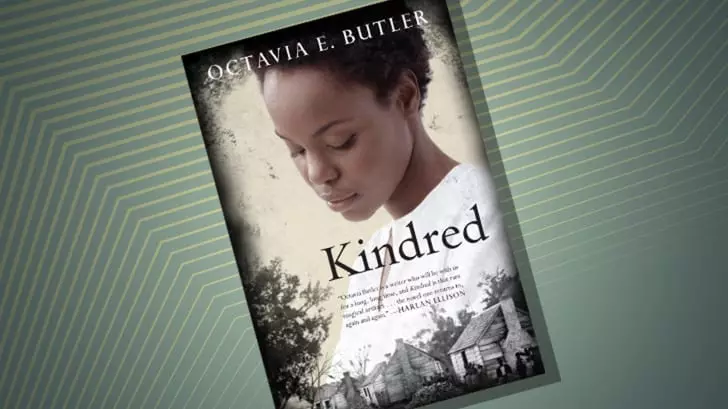 Sampul 'Kindred' dening Octavia Butler