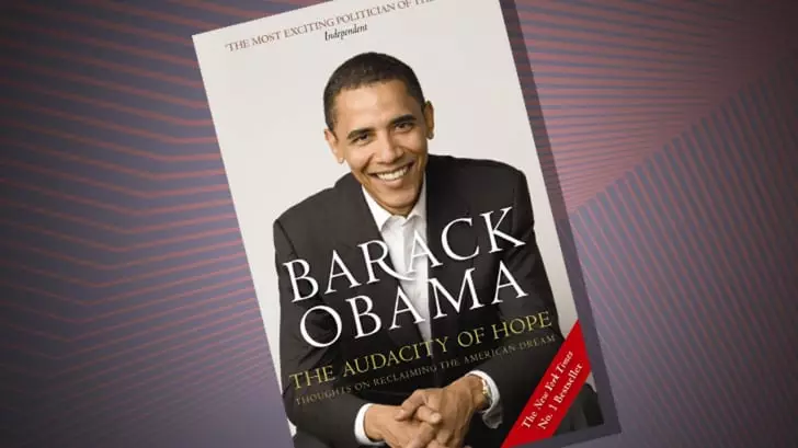 Sampul 'The Audacity' of Hope dening Barack Obama