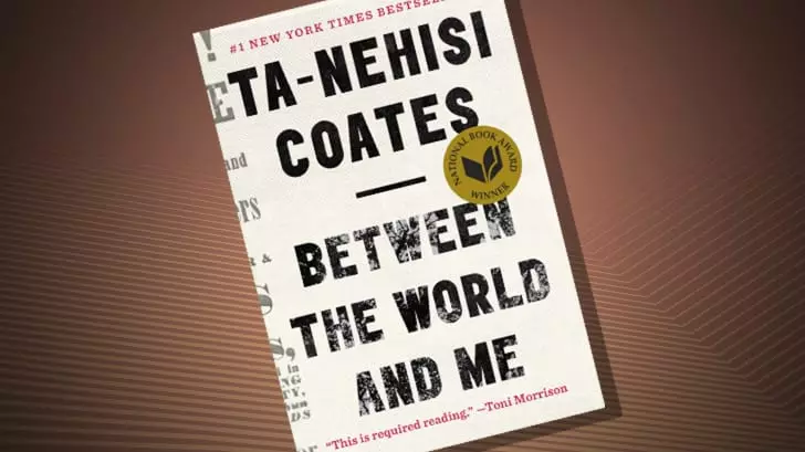 Sampul 'Between the World and Me' dening Ta-Nahisi Coates