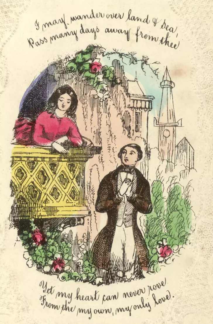 Vintage Valentine vers 1860