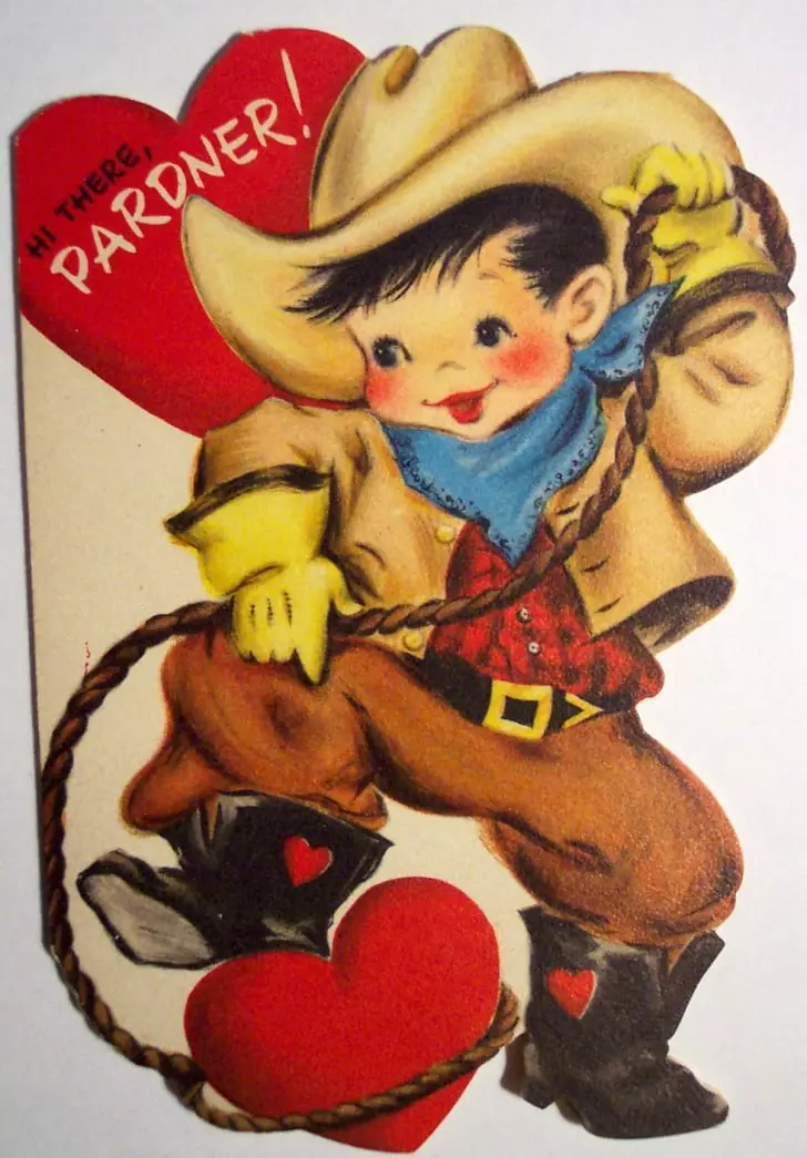 vintage cowboy valentine