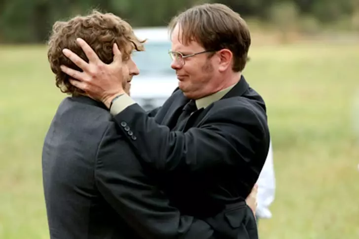 Thomas Middleditch e Rainn Wilson en 'The Office'