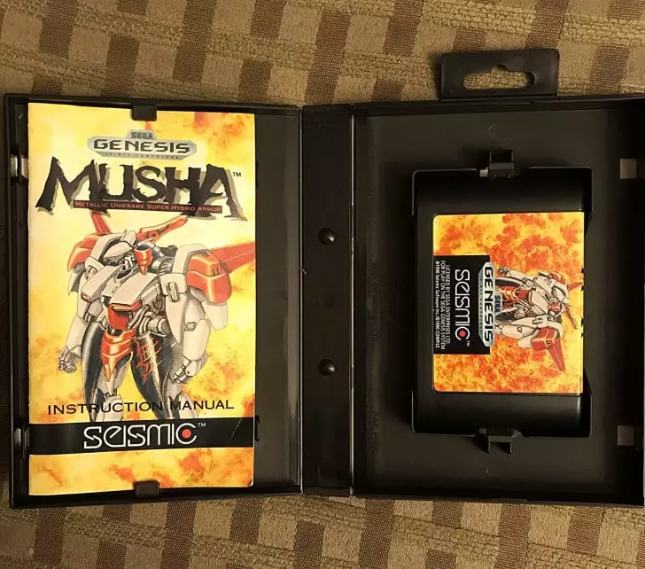 M.U.S.H.A. көчүрмөсү. анын кутусунда Sega Genesis үчүн