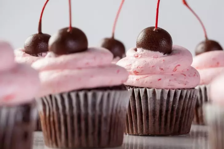 Ang Freed's Bakery Cherry Cupcake