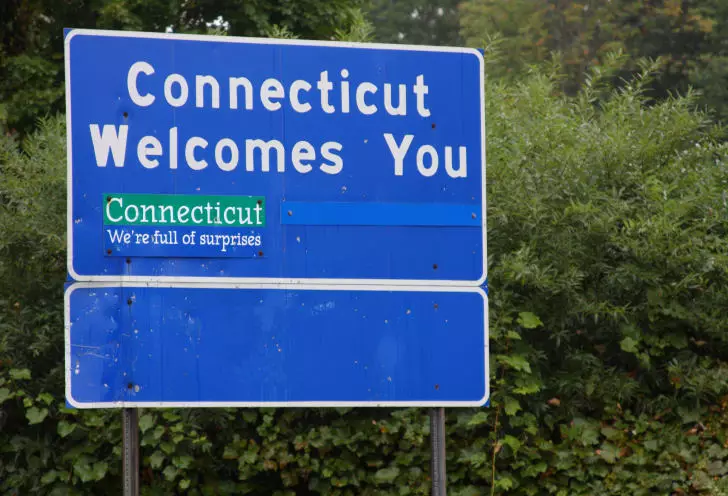 Connecticut Welcome Sign