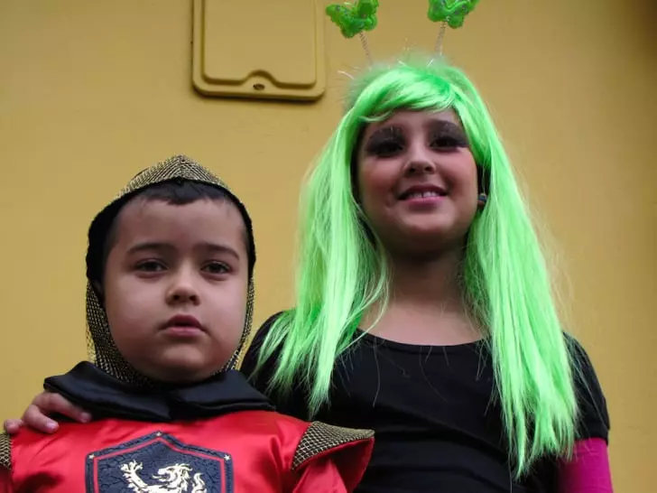 Les enfants se sont déguisés pour Halloween.